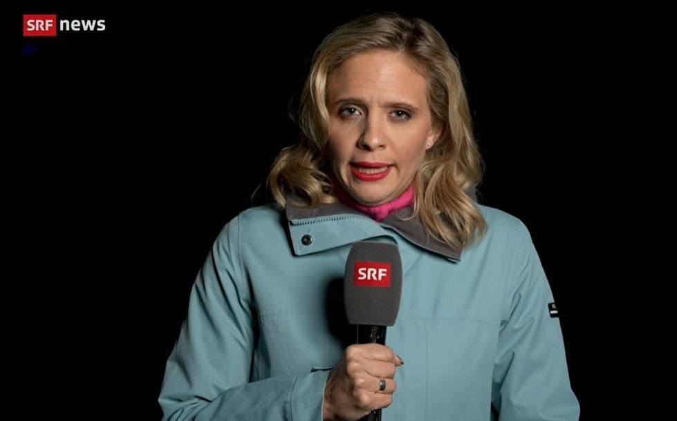 Ukraine: Schock für SRF-Korrespondentin während Liveschaltung Ukraine: Schock für SRF-Korrespondentin während Liveschaltung